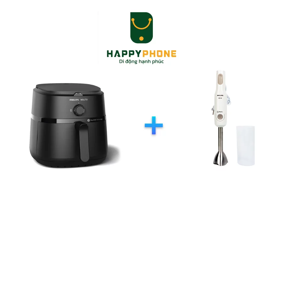 GIFT SET: Nồi chiên không dầu PHILIPS NA130/00 + Máy xay sinh tố cầm ...